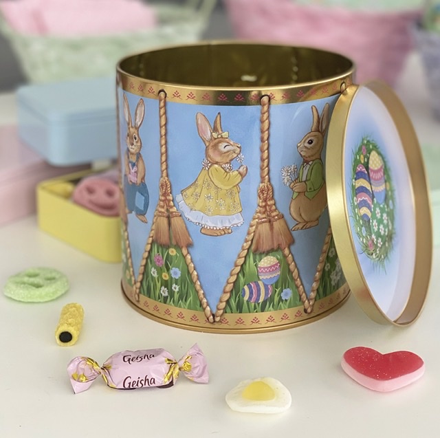 Plåtburk Easter Drum - Butik Victoria