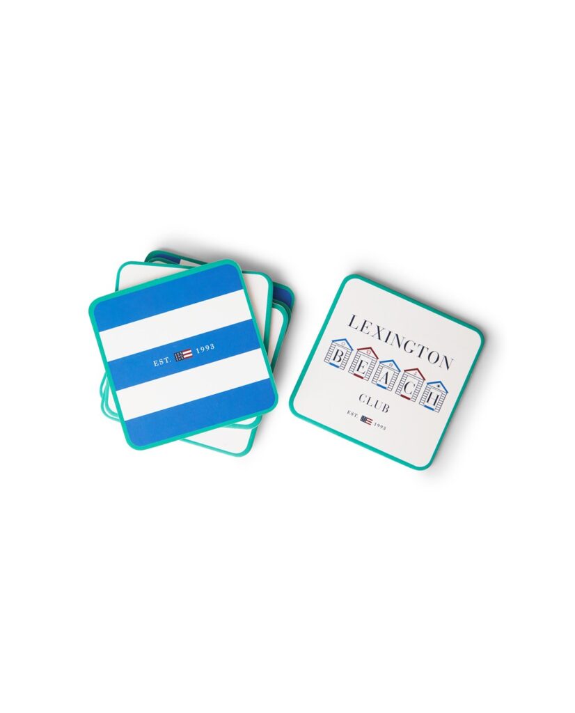 Lexington Beach Club Printed Paper Coaster Set - Butik Victoria